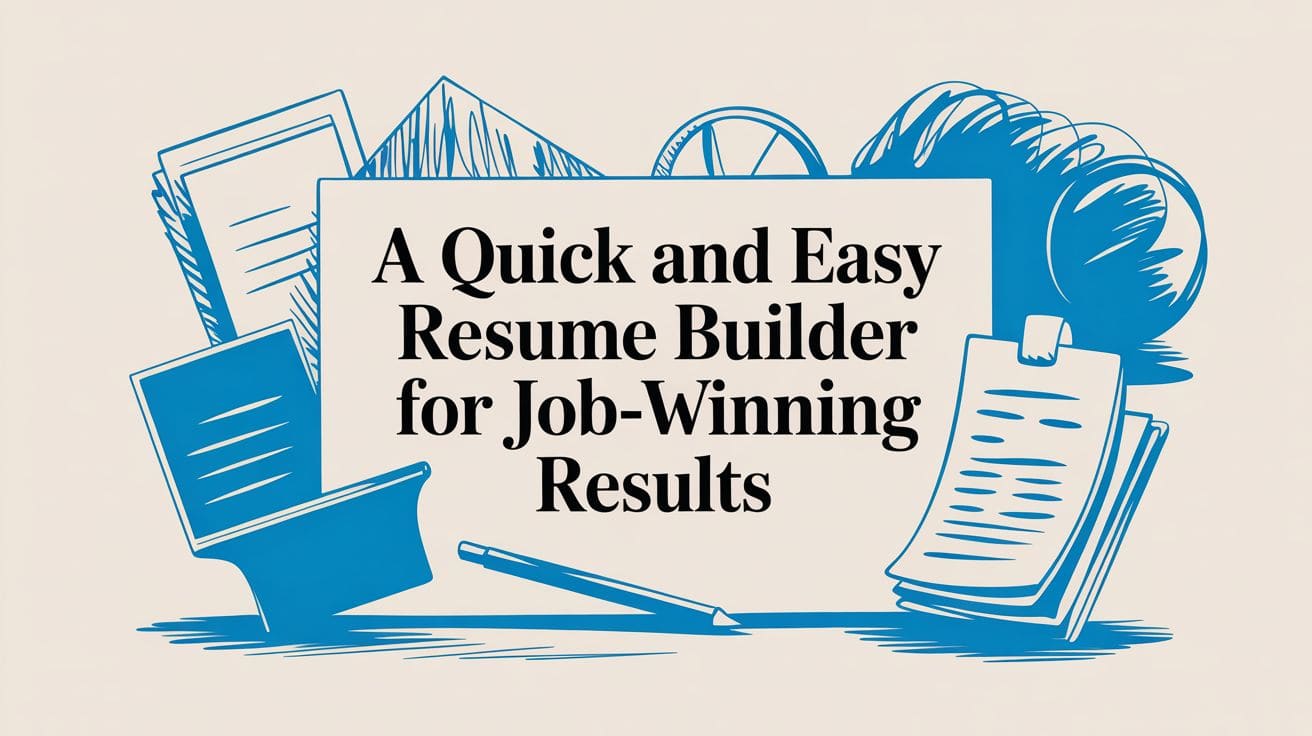 A Quick and Easy Resume Builder for Job-Winning Results in 2026 | CV ...